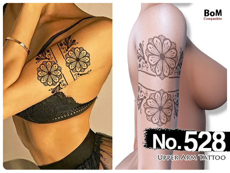 Second Life Marketplace - (Upper Arm Tattoo) No.528 - BoM